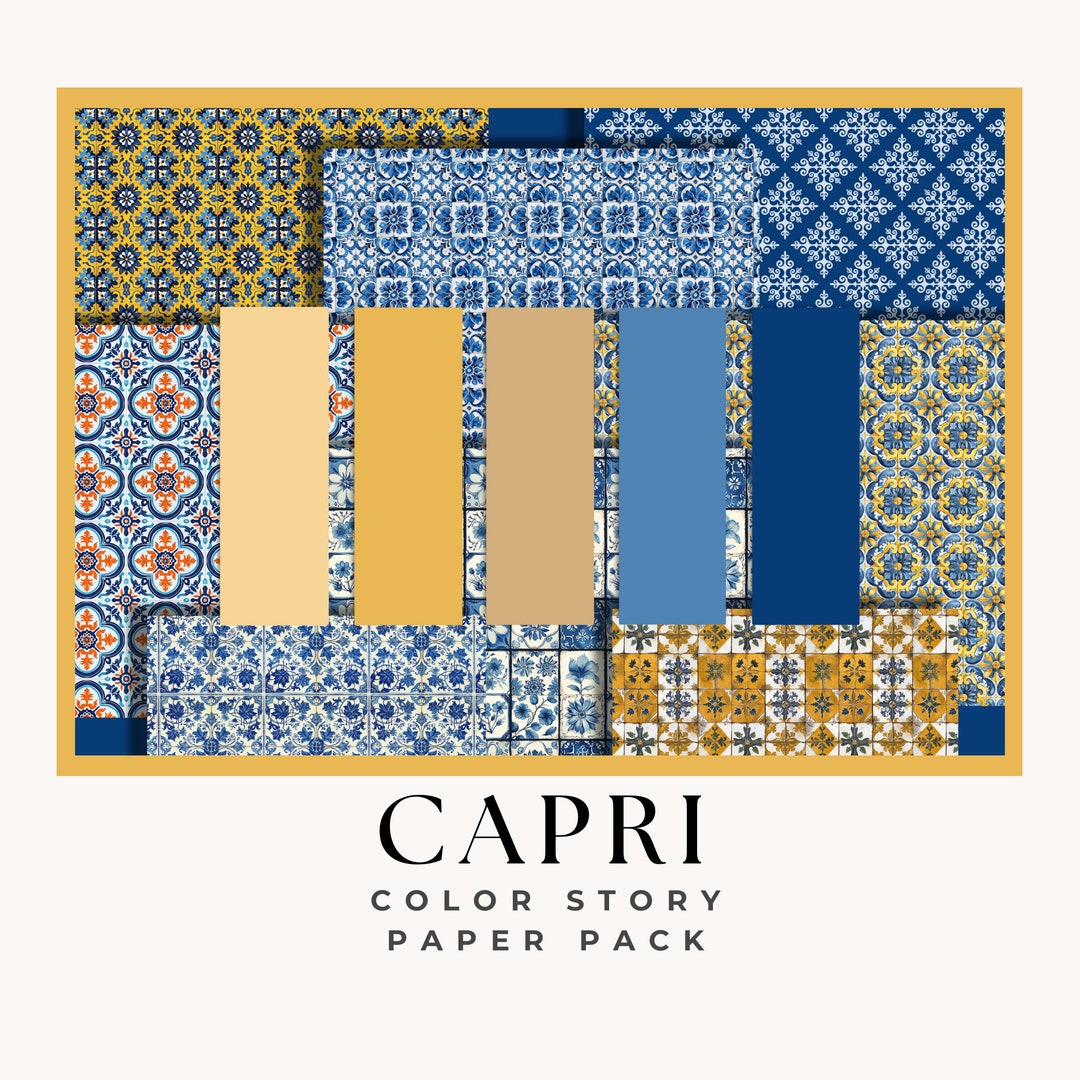 Junk Journal, Color Story Capri Papers, Junk Journal Pages ...