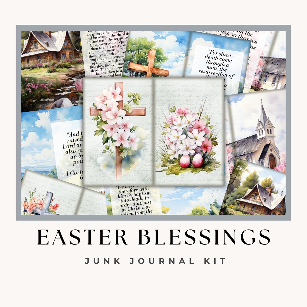 Junk Journal, Easter Blessings, Junk Journal Pages, Embellishments ...