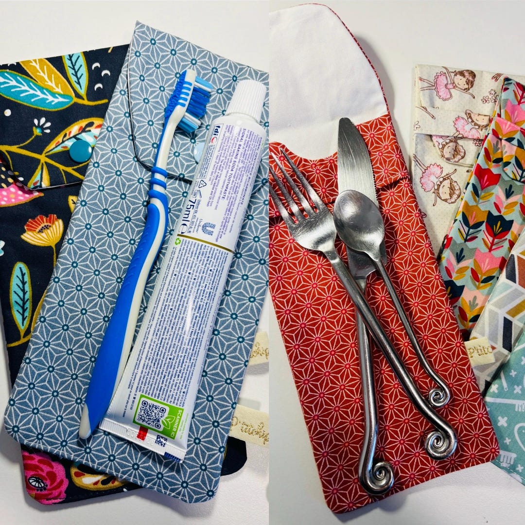 Toothbrush and Toothpaste Pouch - Etsy