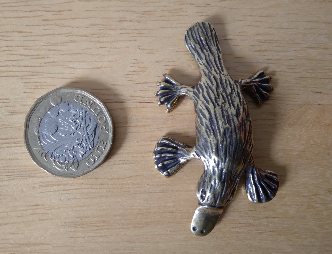 Brass Platypus Miniature Collectible UK Seller - Etsy