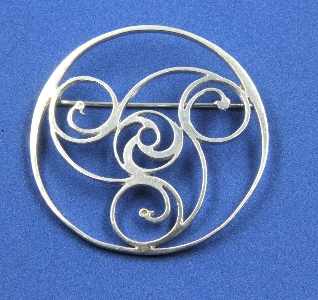 The Bann Disc Sterling Silver Brooch, Ancient Irish Jewellery, Celtic ...