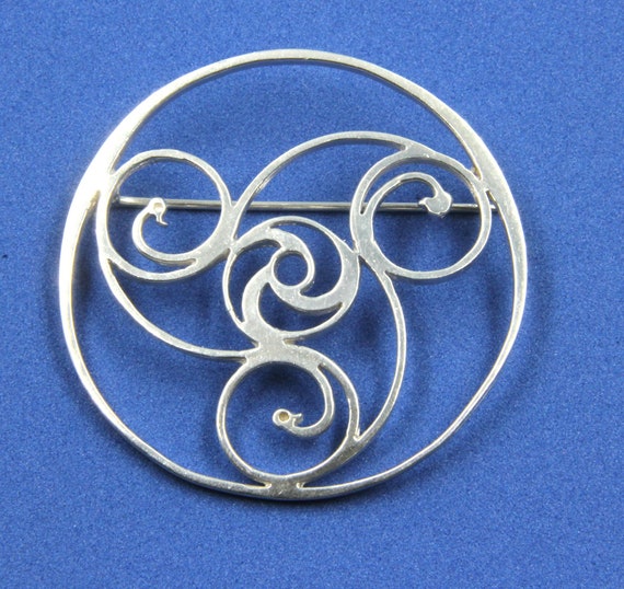 The Bann Disc Sterling Silver Brooch Ancient Irish Jewellery - Etsy