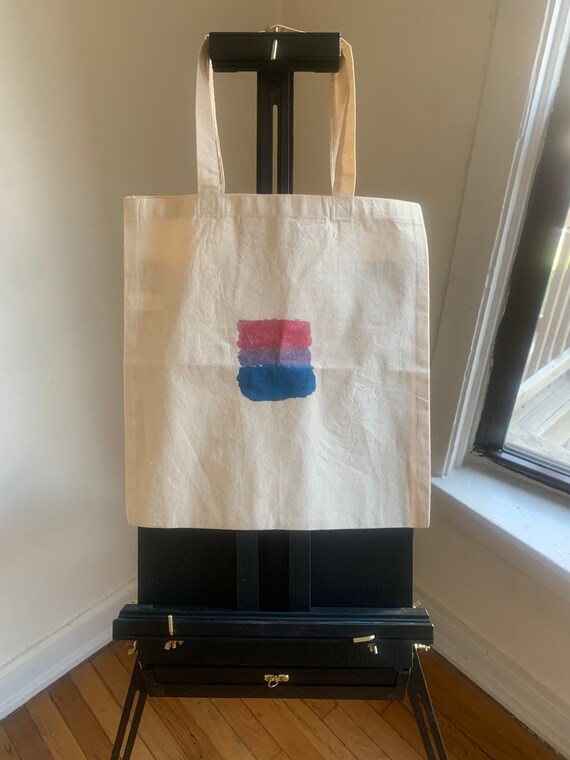Tote Bag With My Custom LGBTQIA Watercolor Piece Printed on | Etsy