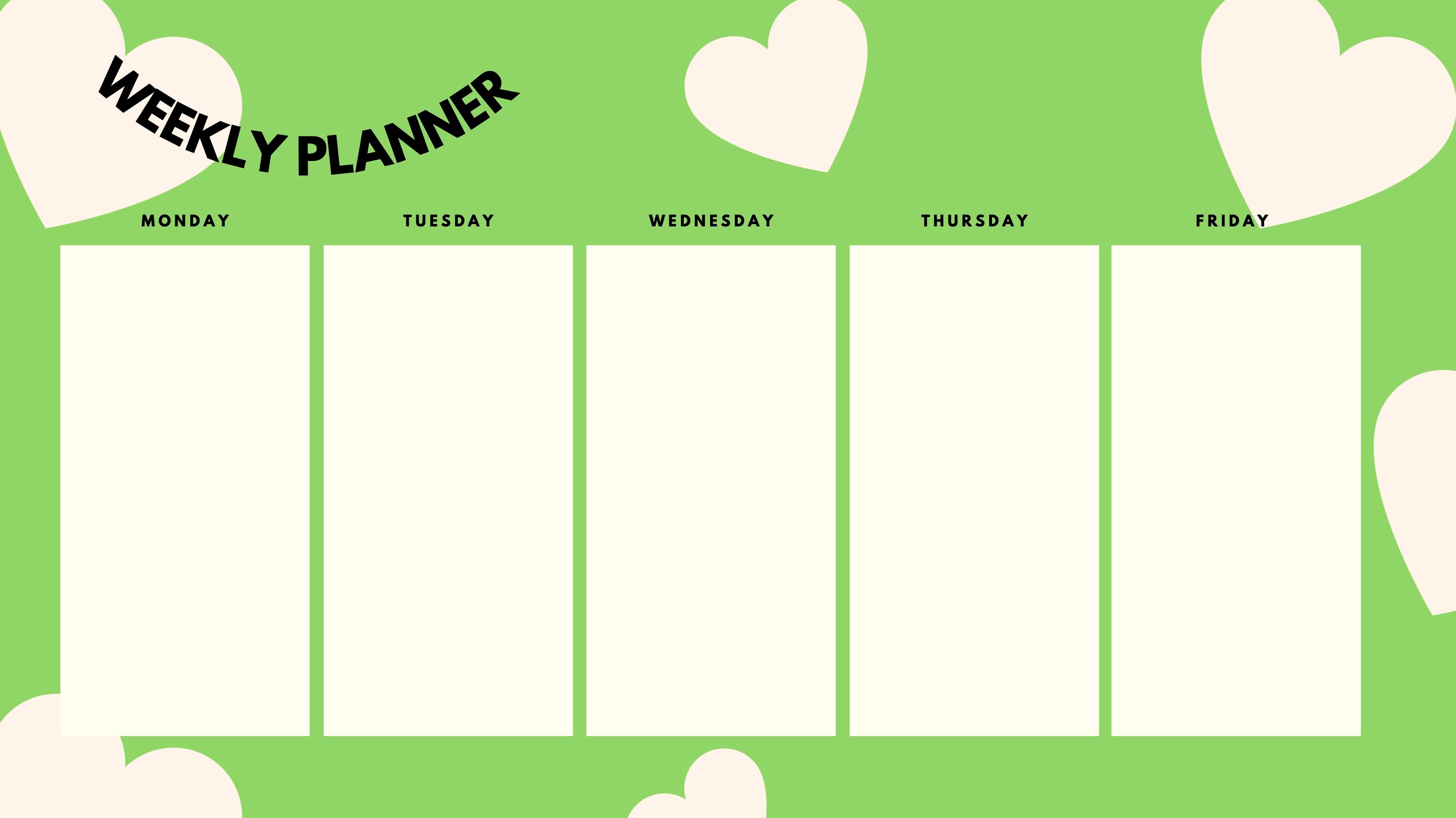 LOVE' WEEKLY PLANNER - Etsy
