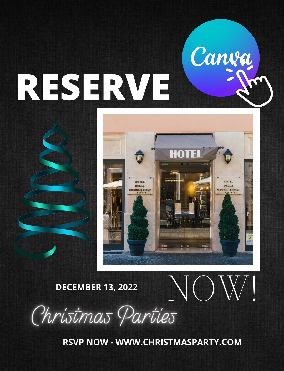 Holiday Party Flyer, Holiday Event Flyer, Book Now, Getaway for ...