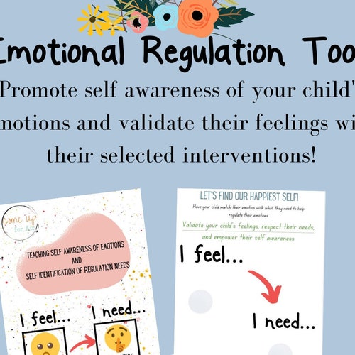 Emotion Regulation Toolcalm Down Printable Strategy for - Etsy