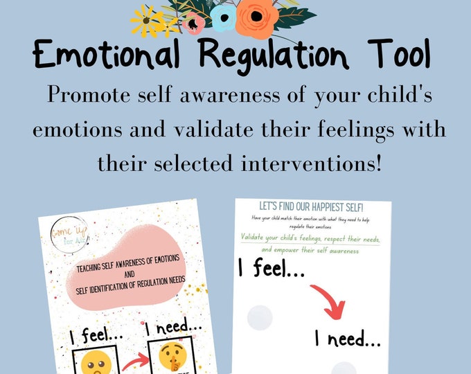 Emotion Regulation Toolcalm Down Printable Strategy for - Etsy