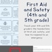 2nd and 3rd Grade First Aid and Safety Activity Workbook---homeschool ...