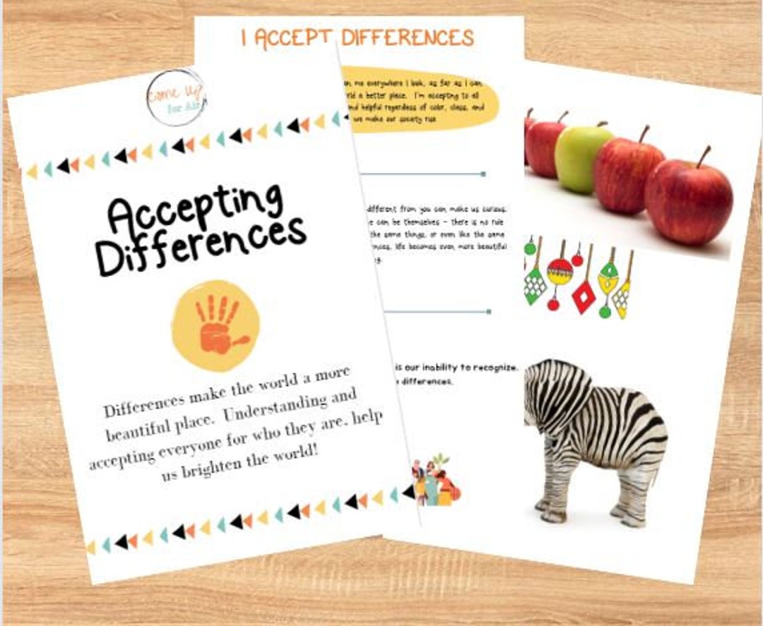 1st-6th Grade Accepting Differences Lesson - Etsy