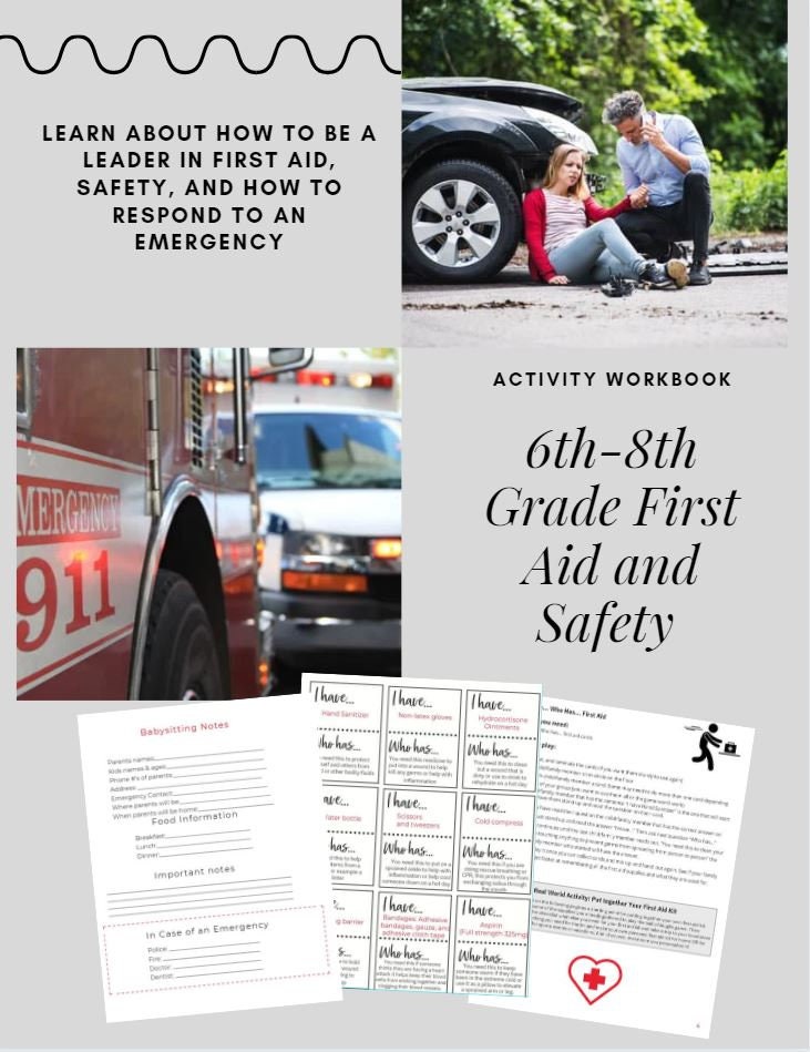 6th Through 8th Grade First Aid, Safety, and Responding to an Emergency ...
