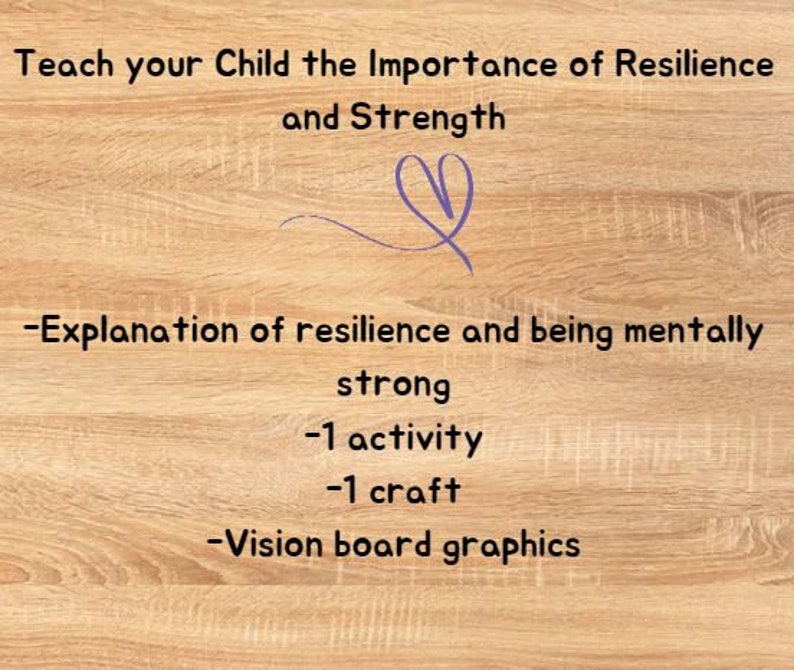 1st- 6th Grade Being Resilient and Strong Lesson - Etsy