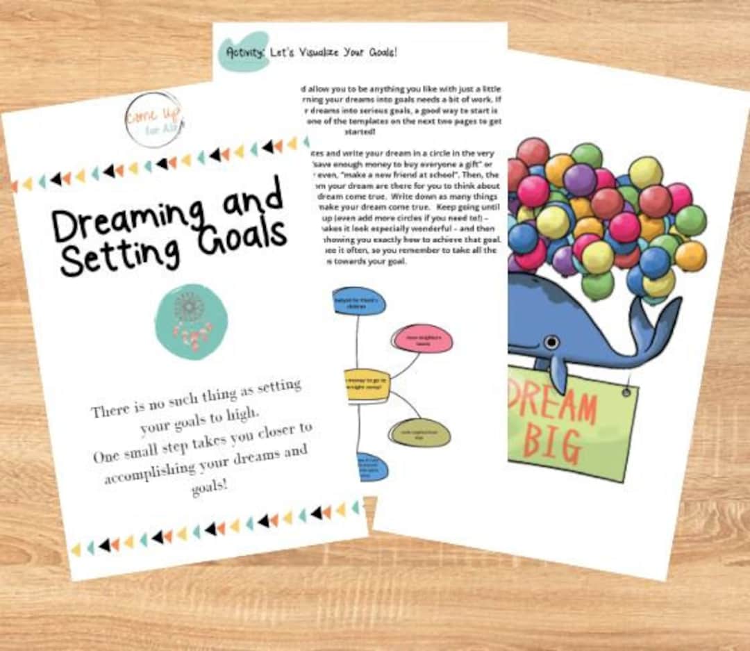 1st- 6th Grade Dreaming Big and Setting Goals Lesson - Etsy