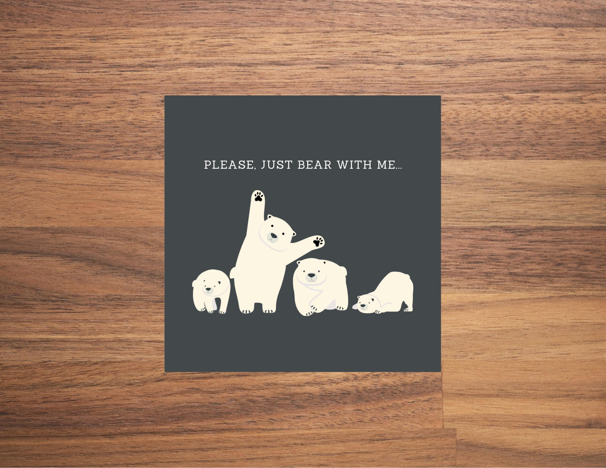 Just Bear With Me Inspirational SVG - Etsy