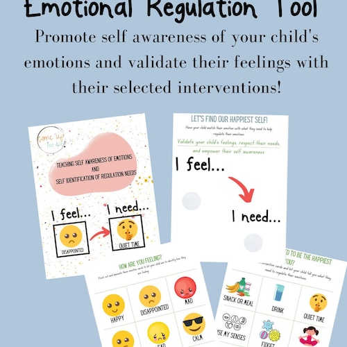 Emotion Regulation Toolcalm Down Printable Strategy for - Etsy
