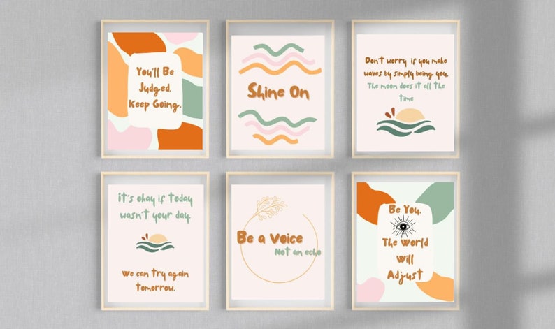 Inspirational Wall Art, Boho Digital Print - Etsy