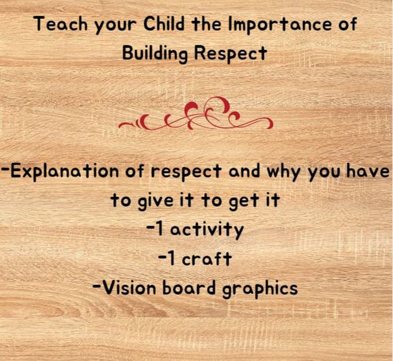 1st- 6th Grade Building Respect Lesson - Etsy