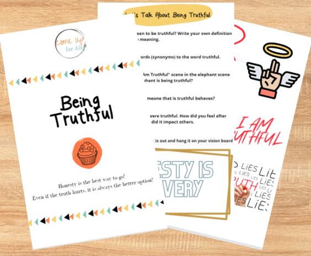 1st- 6th Grade Being Truthful Lesson - Etsy