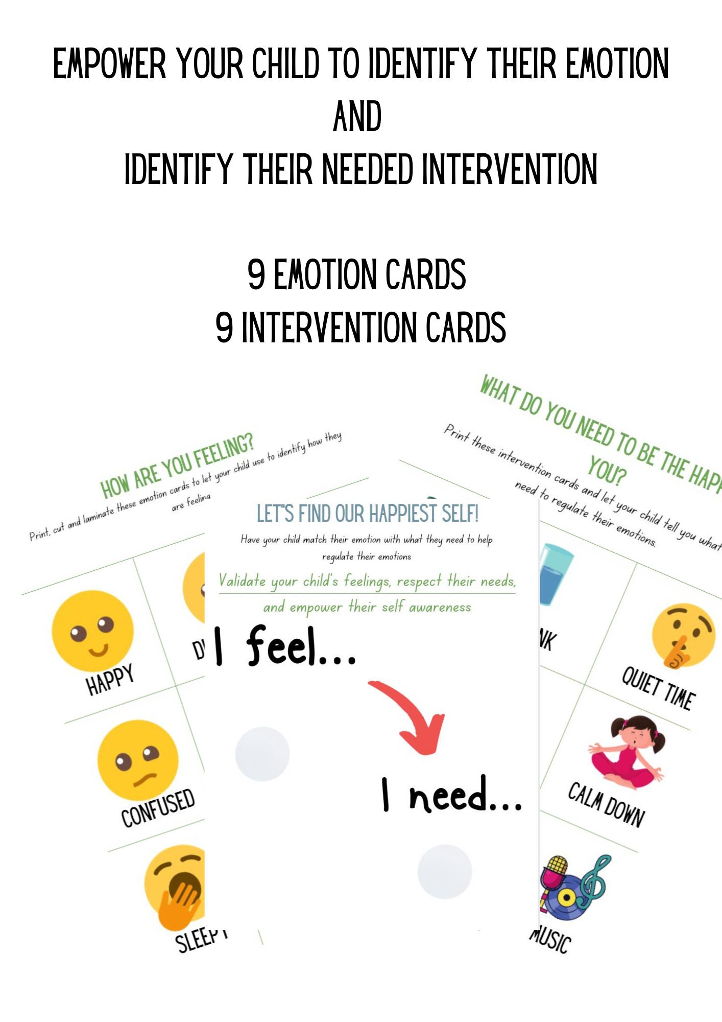 Emotion Regulation Tool---calm Down Printable Strategy for Toddlers ...
