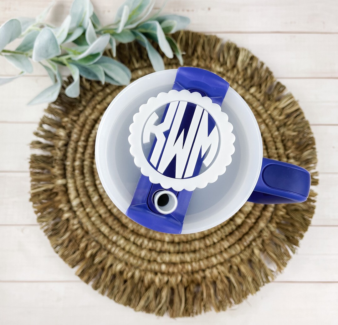 Monogram Stanley Tumbler Topper, Stanley Name Plate 30oz, Personalized ...