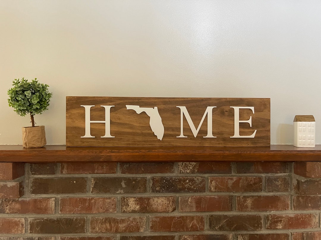 Home State Sign, Home Sign, Gift for New Homeowner, Closing Gift, State ...