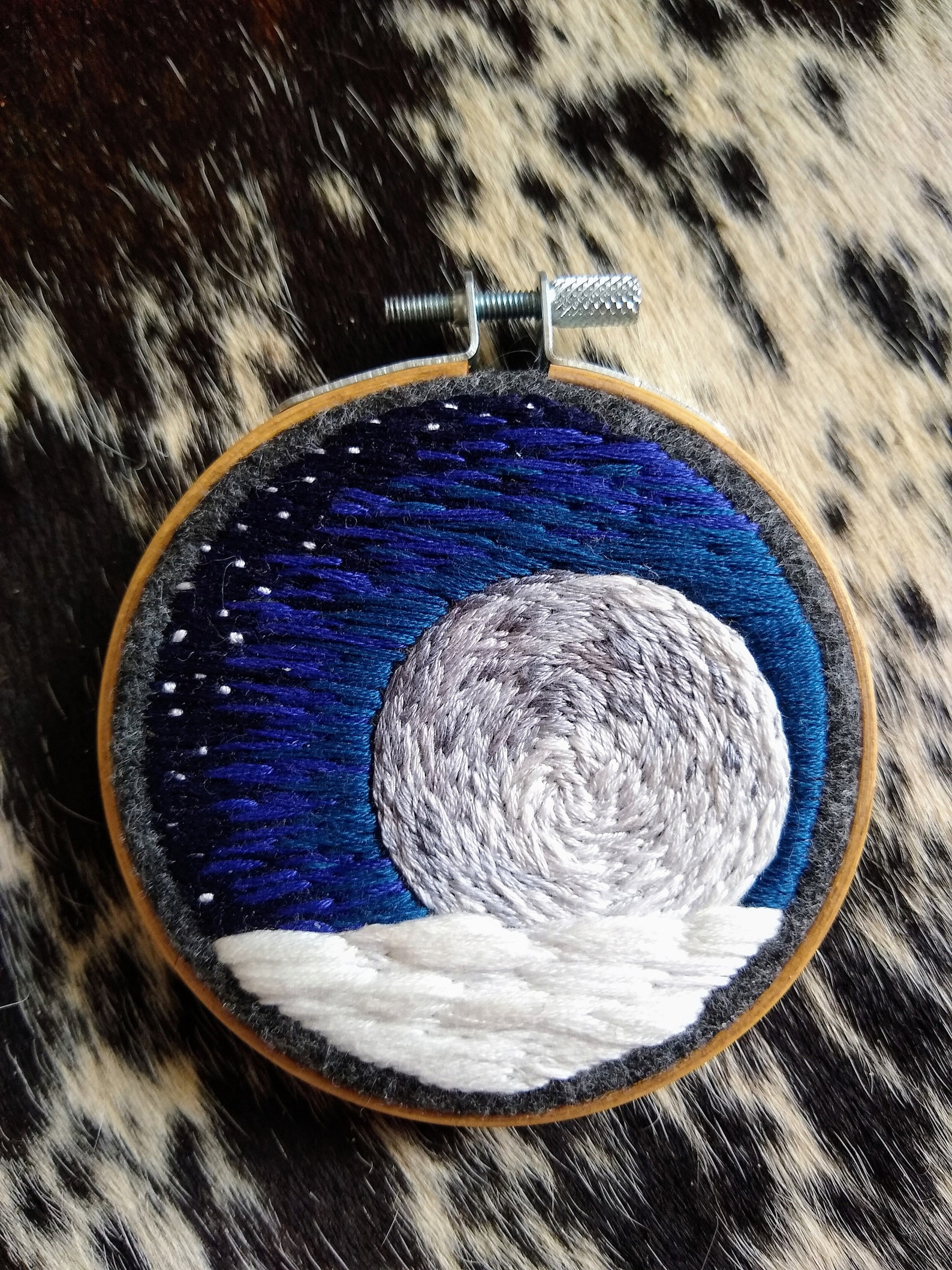 Full Moon Over Snow - Etsy