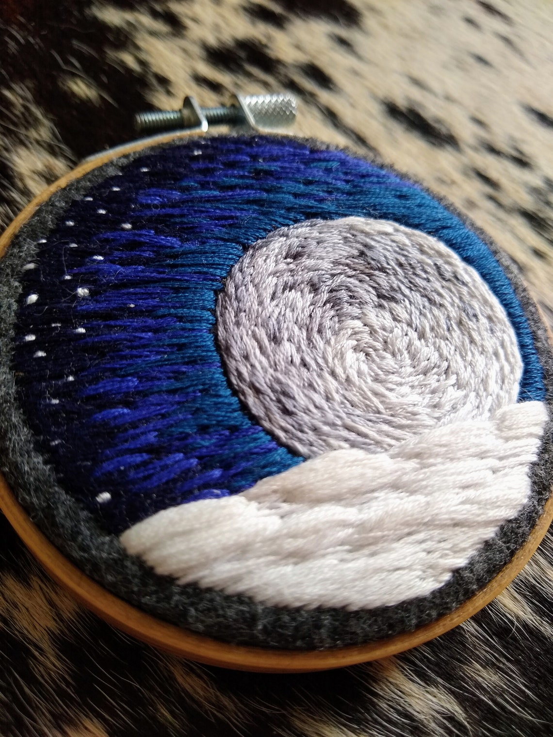 Full Moon Over Snow - Etsy