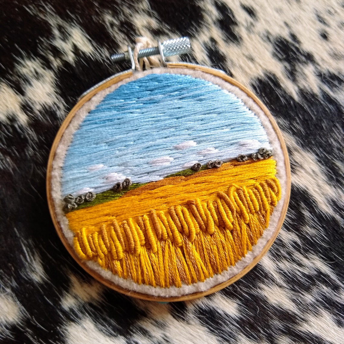 Wheat Field Embroidery - Etsy