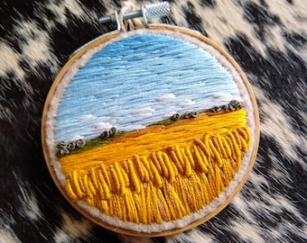 Green Field Embroidery - Etsy