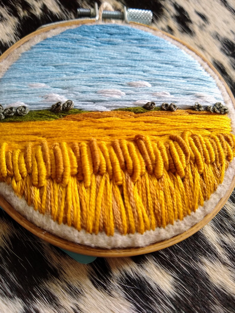 Wheat Field Embroidery - Etsy