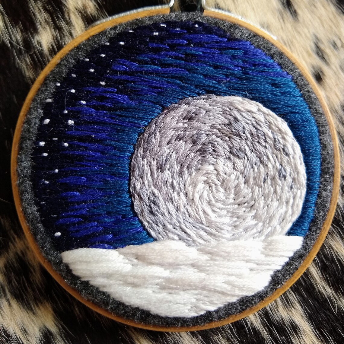Full Moon Over Snow - Etsy