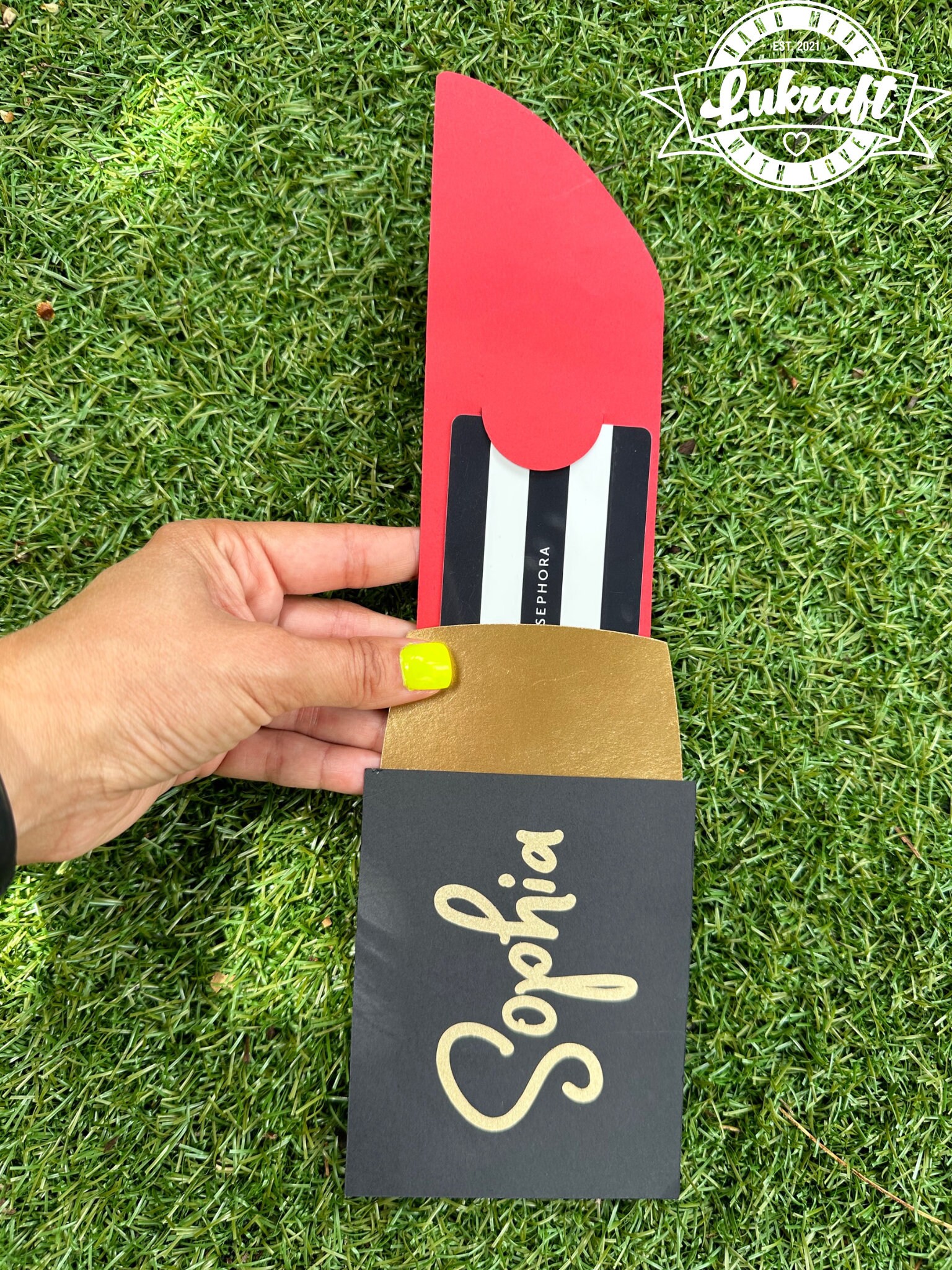 Lipstick Gift Card Holder A Glamorous Gift Presentation - Etsy