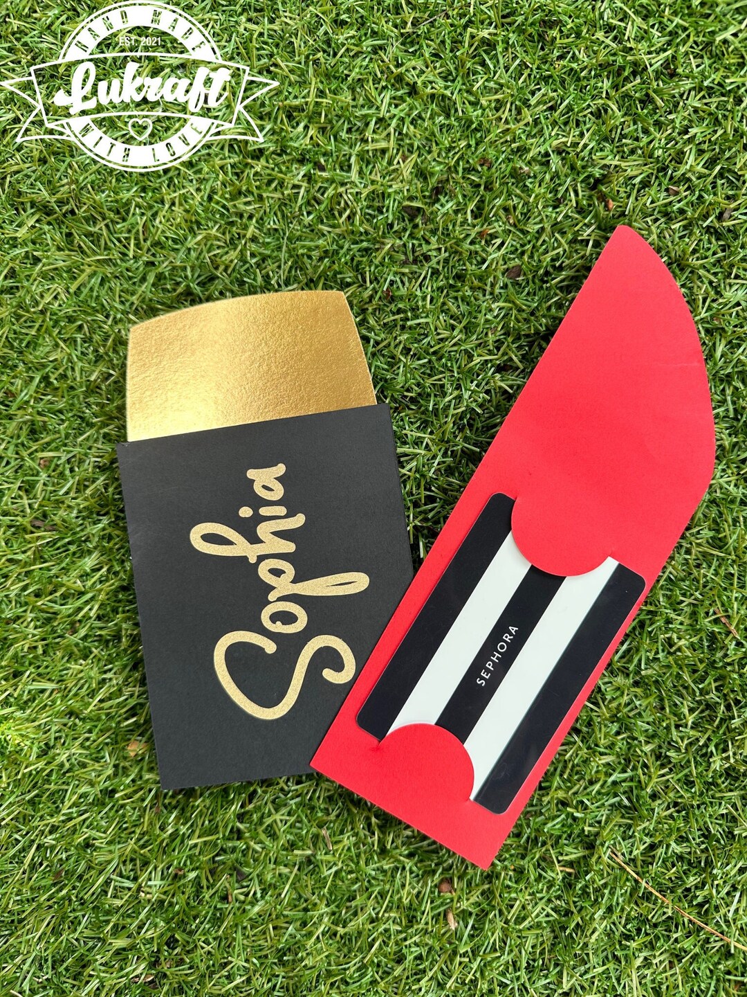 Lipstick Gift Card Holder A Glamorous Gift Presentation - Etsy