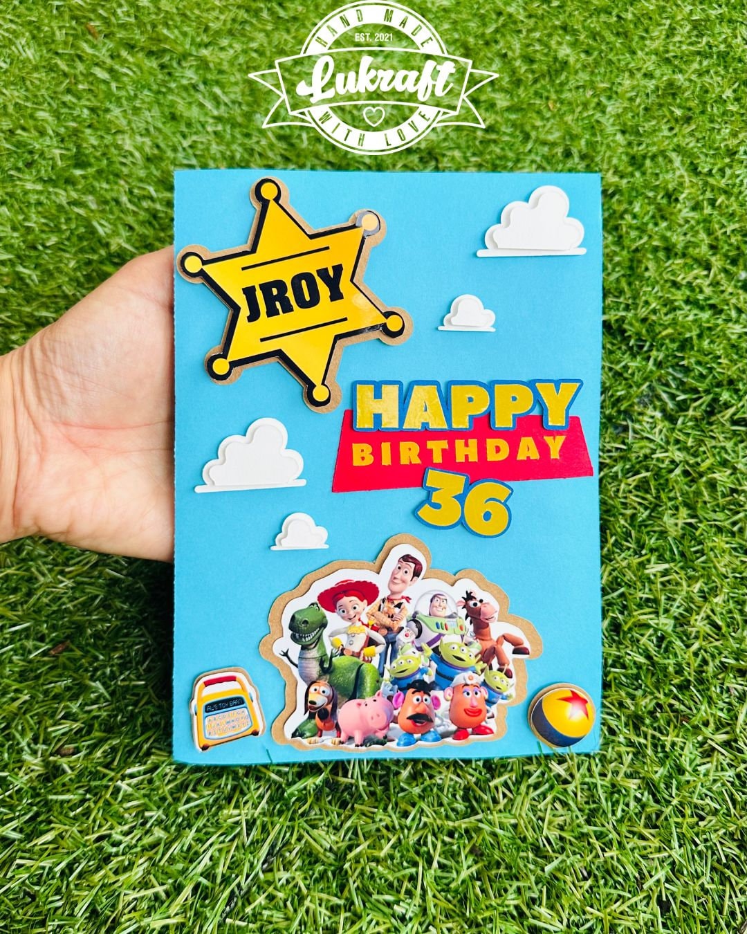 Toy Story Birthday Card - Personalized and Handcrafted - Etsy