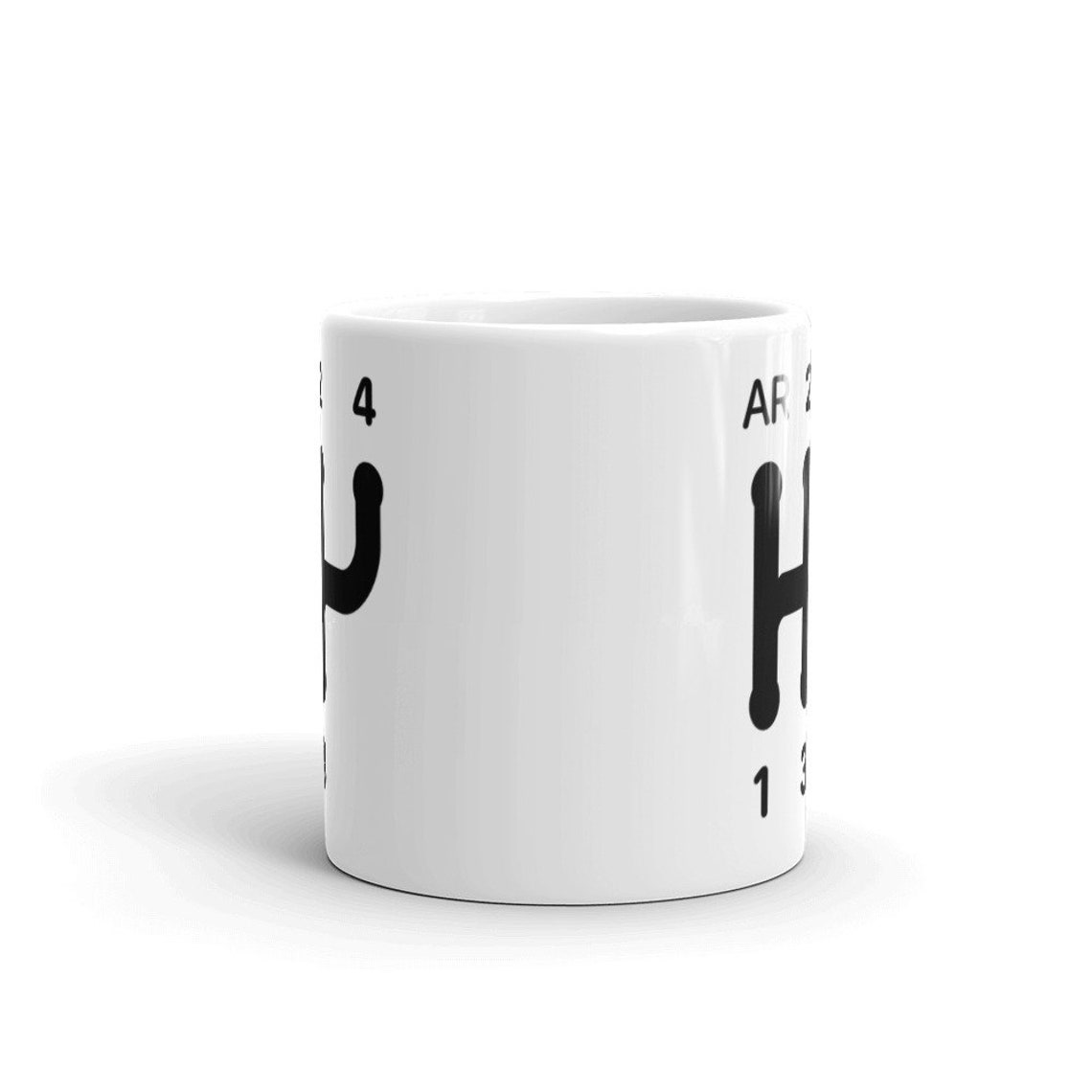 Citroen 2CV Shift Pattern White Glossy Mug - Etsy