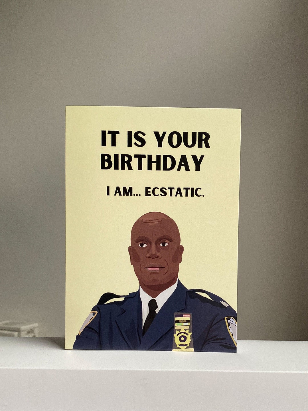 Brooklyn 99 Card Funny Birthday Card Captain Holt - Etsy UK