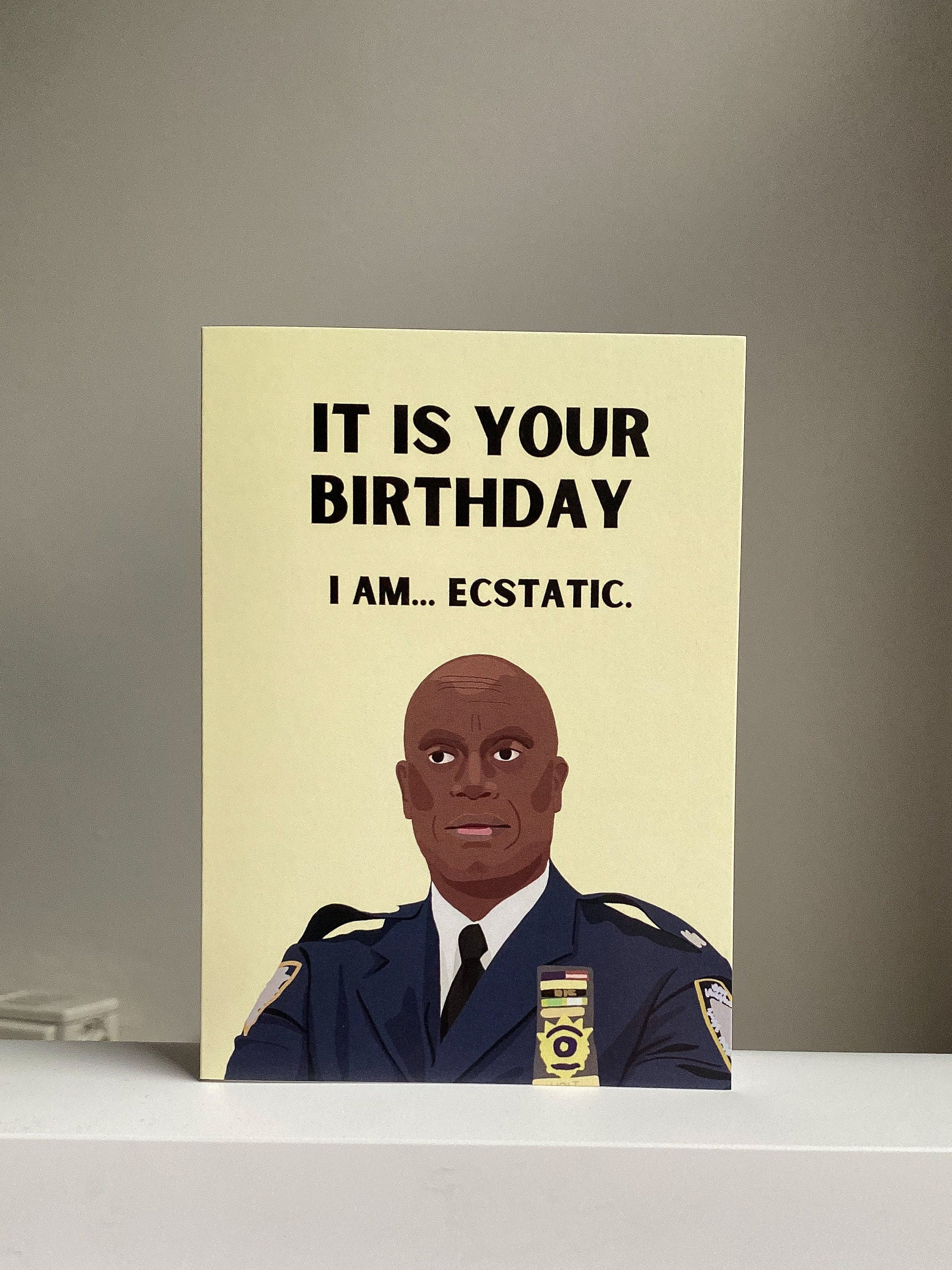 Brooklyn 99 Card | Funny Birthday Card | Captain Holt - Etsy