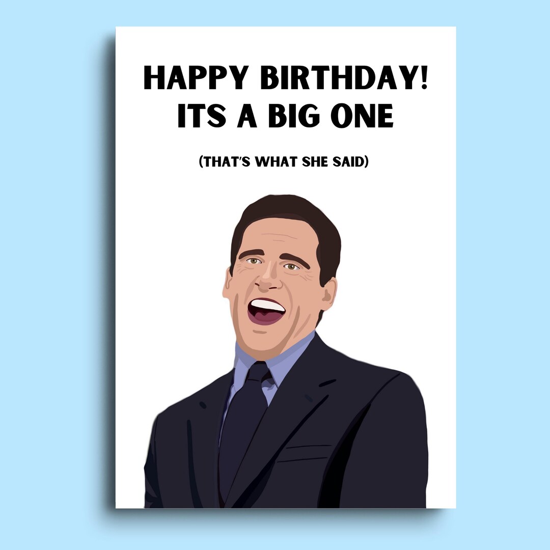 The Office Birthday Card | Michael Scott Birthday Card | Funny Birthday ...