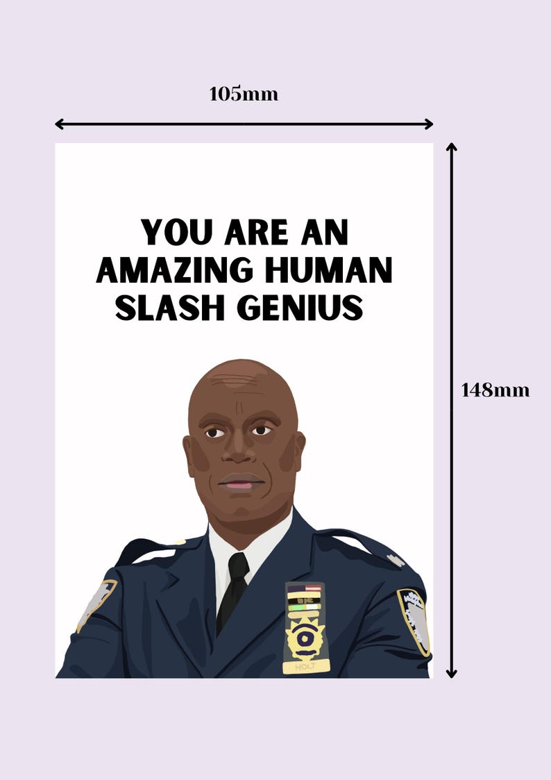 Brooklyn 99 Card | Funny Card | Captain Holt - Etsy