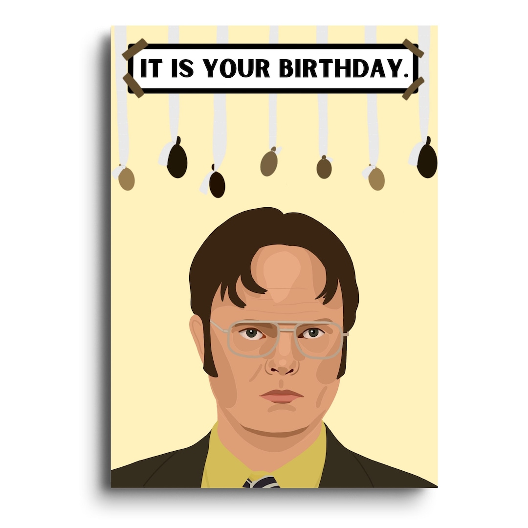 Dwight Schrute Birthday Card | the Office Fan Funny Card - Etsy