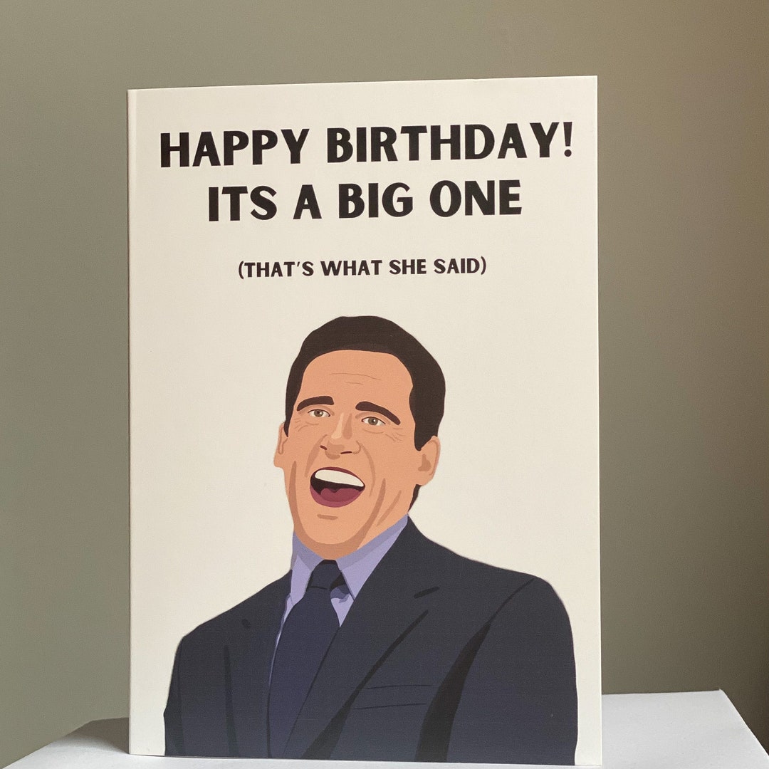 The Office Birthday Card Michael Scott Birthday Card Funny - Etsy