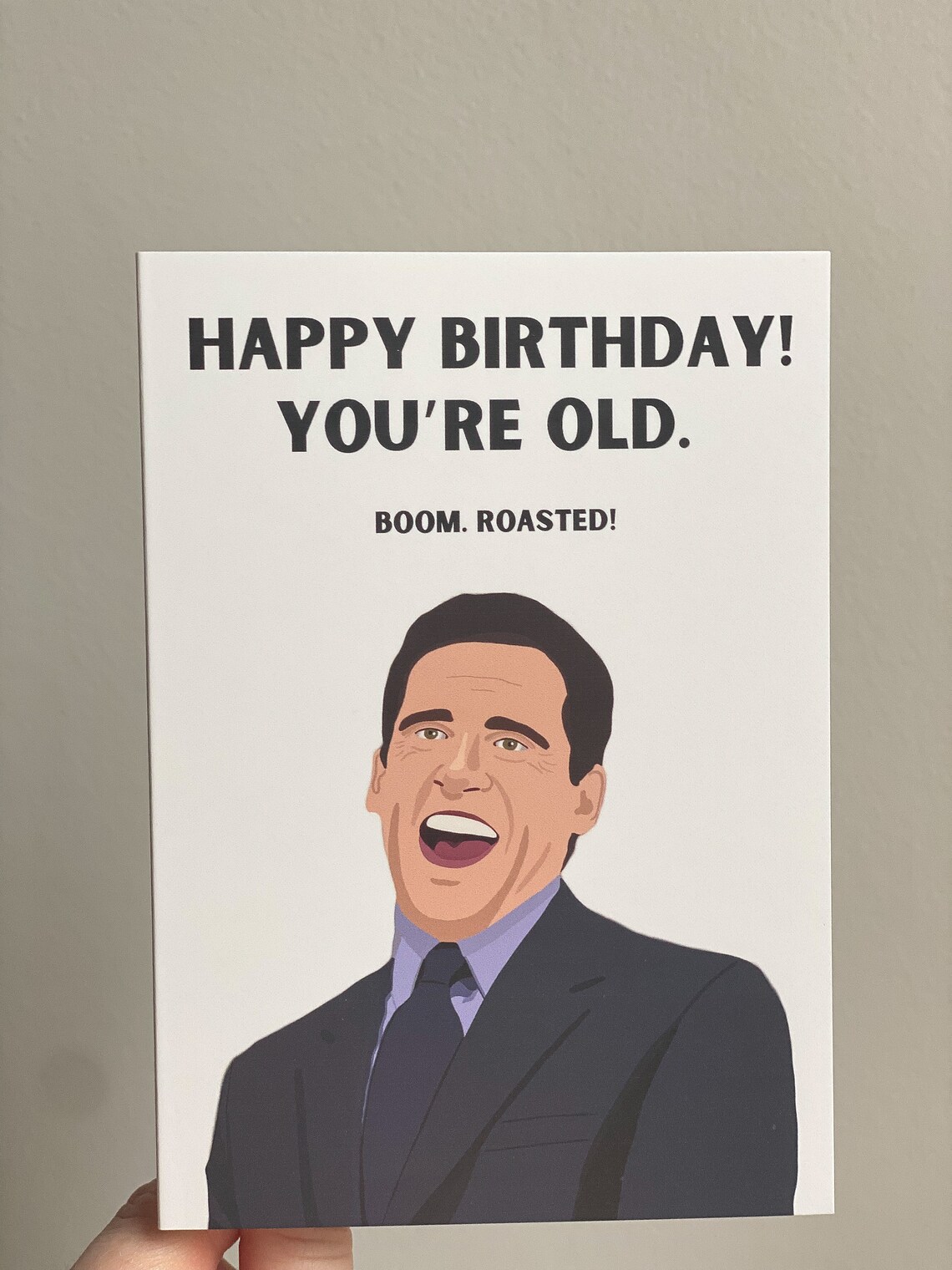 The Office Birthday Card Michael Scott Card Funny Birthday - Etsy