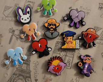 Bad Bunny Croc Charms - Etsy