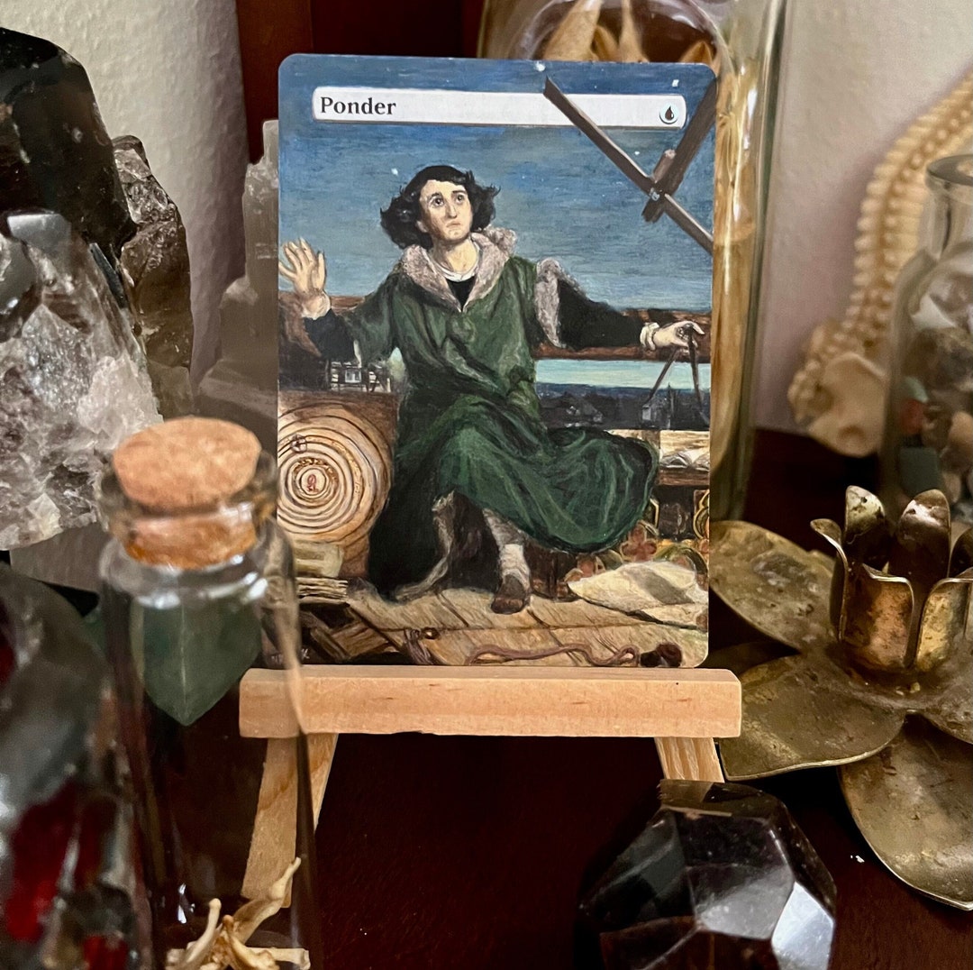 Ponder Astronomer Copernicus Hand Painted Magic the Gathering Alter - Etsy
