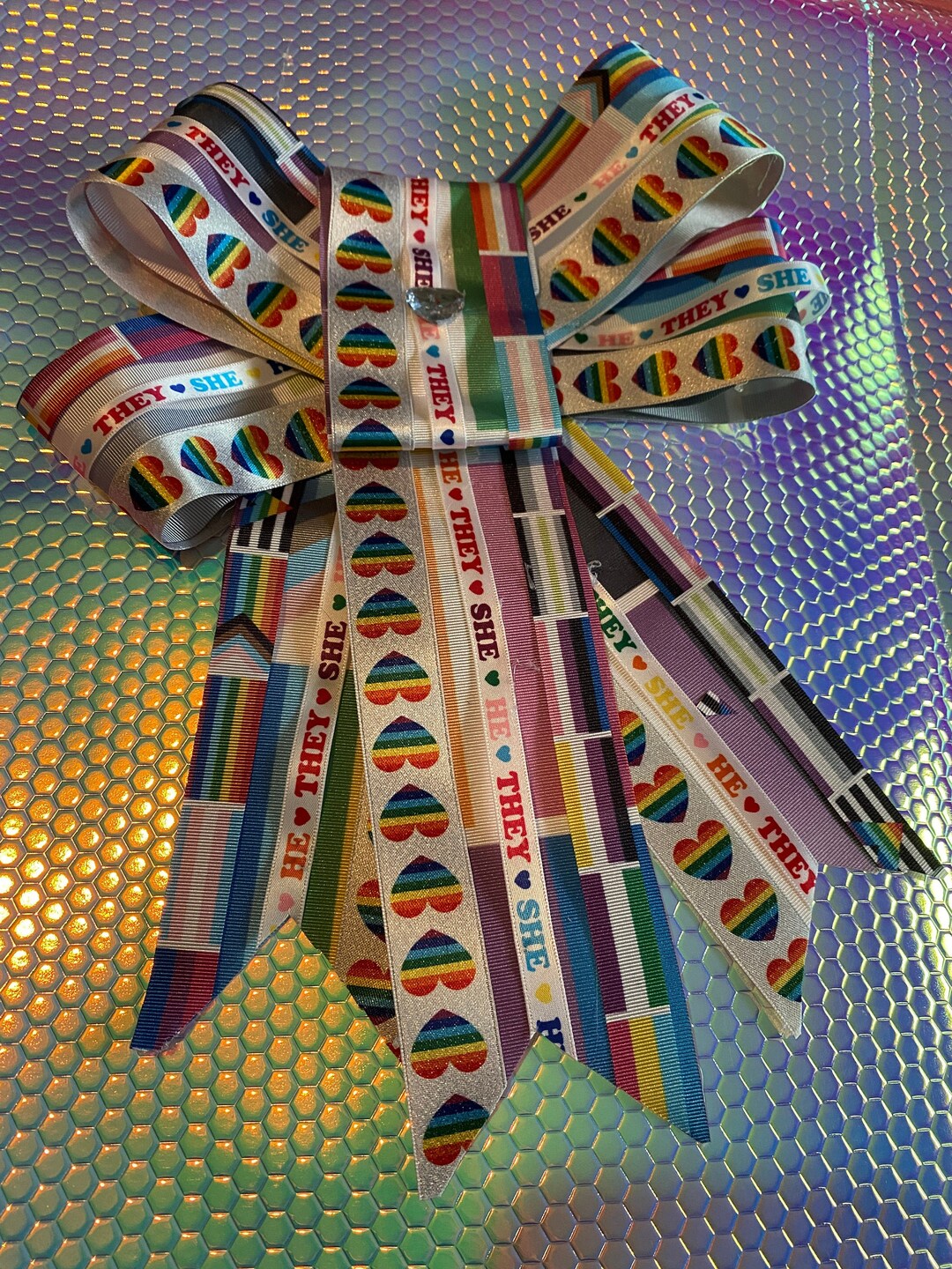 Big Gay Ribbons PRIDE LGBTQ+ Ribbons of Support (also in Trans and Ally ...