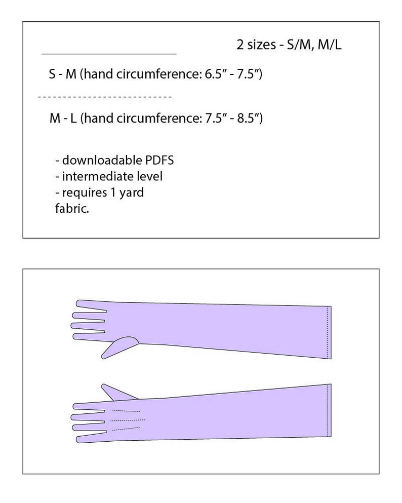 Opera Gloves Sewing Pattern Pdf - Etsy