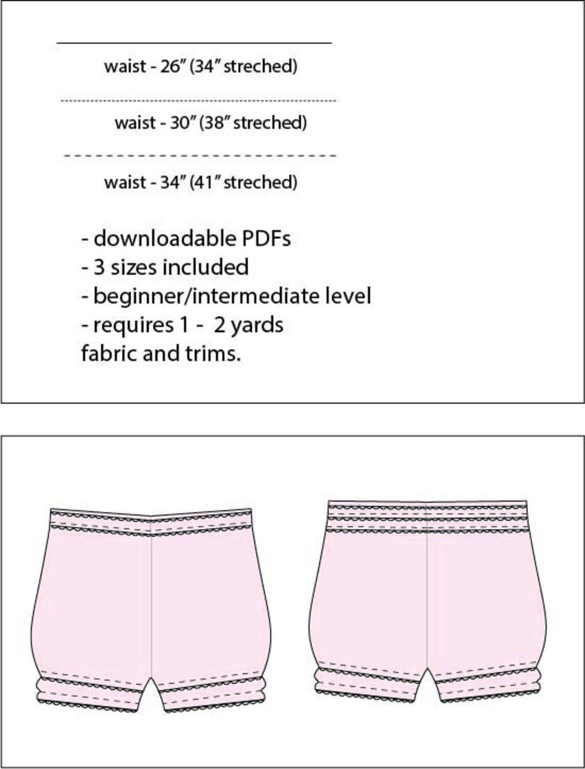 Bloomers Sewing Pattern Pdf - Etsy