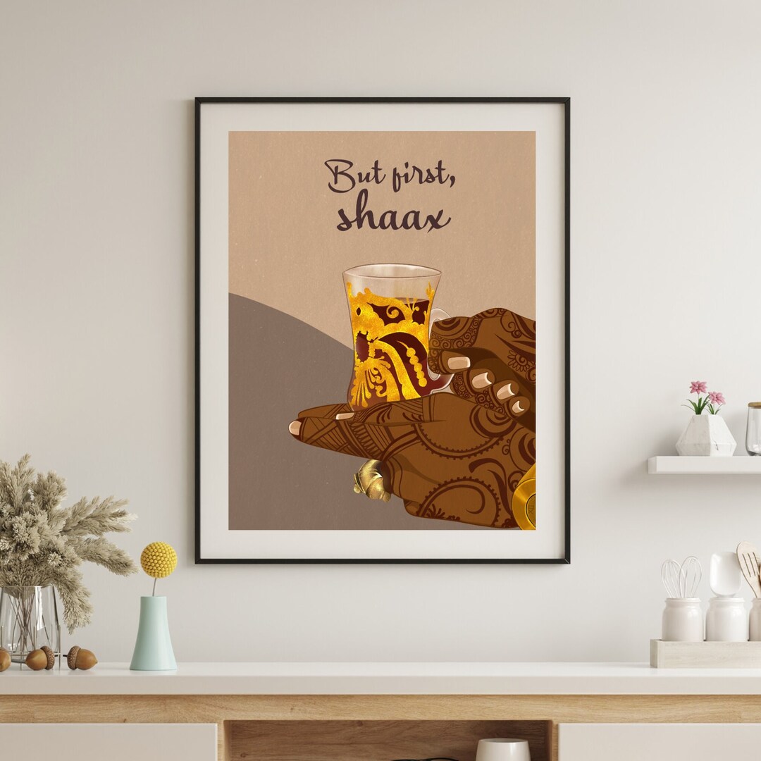 Somali Language Poster| Wall Art | Tea Quotes | Henna Art| Wall Print ...