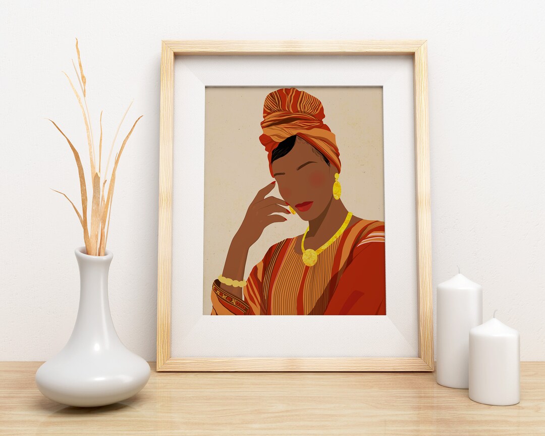 Hido Iyo Dhaqan Somali Black Women Art African Art Print Digital Download Printable Wall Art