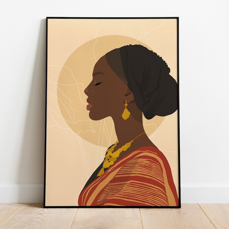 Hido Iyo Dhaqan | Somali | Black Women Art | African Art Print ...