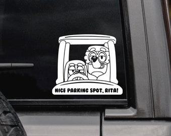 Nice Parking Spot Rita Vinyl Decal - Etsy
